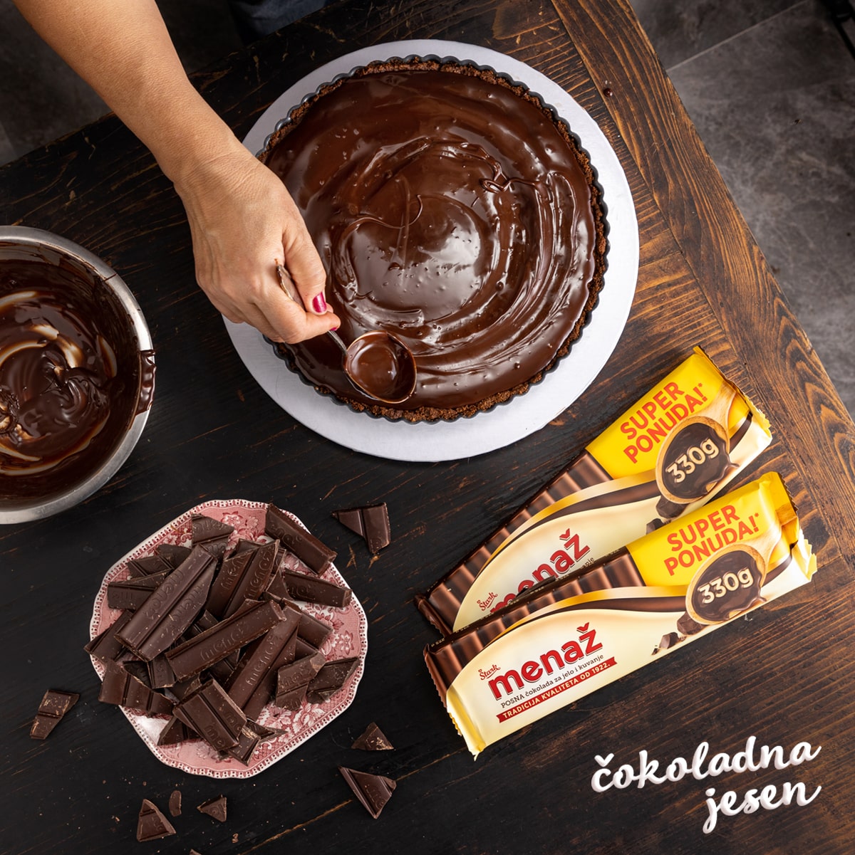 Čoko torta sa bademima — Menaž